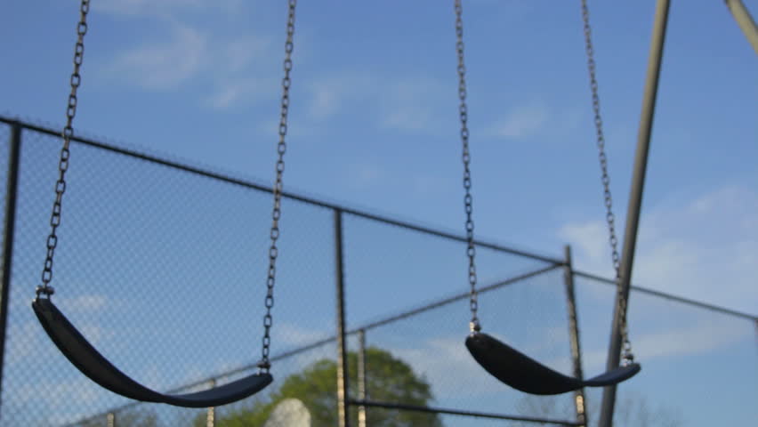 close two swings on swing set Stock Footage Video (100% Royalty-free ...