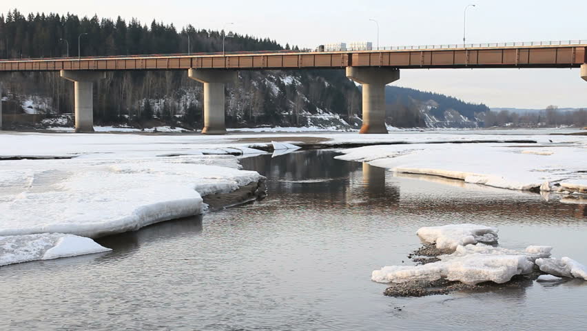 Highway Bridge, Prince George, British Stock Footage Video (100% ...
