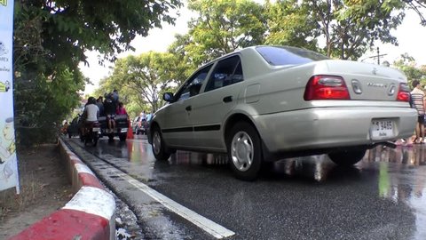 car pulling out driveway Stock Footage Video (100% Royalty-free ...