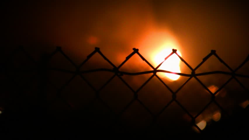 Watching a Fire Through Chain Stock Footage Video (100% Royalty-free ...