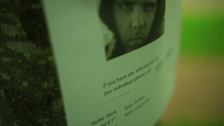 Missing Person Sign On Tree Stock Footage Video (100% Royalty-free ...