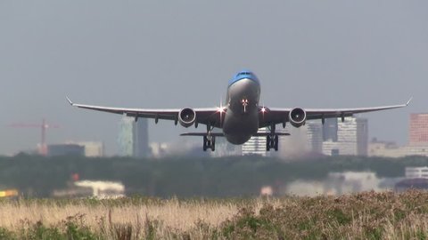 Airplane Takes Off Stock Footage Video (100% Royalty-free) 3879827 ...