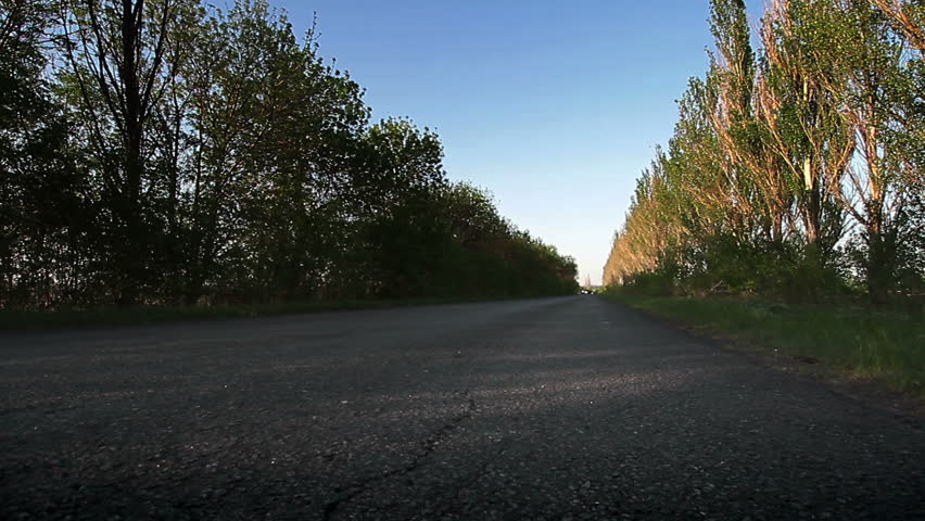 car driving fast on scenic road Stock Footage Video (100% Royalty-free ...