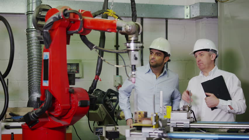 A Mature Male Factory Manager Stock Footage Video (100% Royalty-free ...