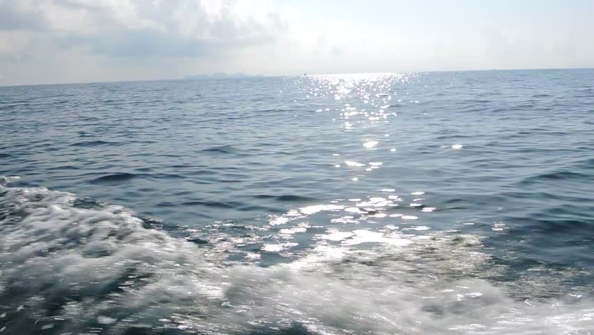 Water Splash While the Boat Stock Footage Video (100% Royalty-free ...