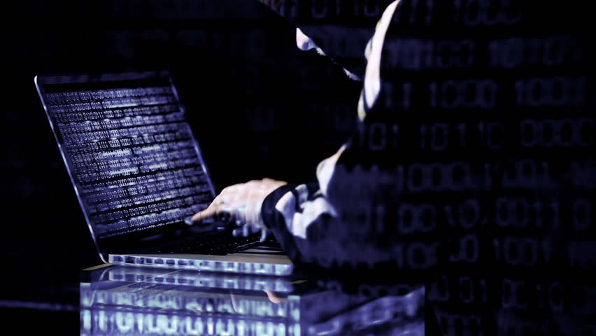 Hacker Working Hard On the Stock Footage Video (100% Royalty-free ...