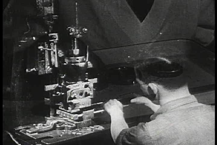 1940s - Various Factory Workers Stock Footage Video (100% Royalty-free ...