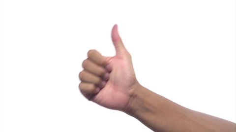 Human Hand Gestures Showing Isolated On Stock Photo 1492977413 ...