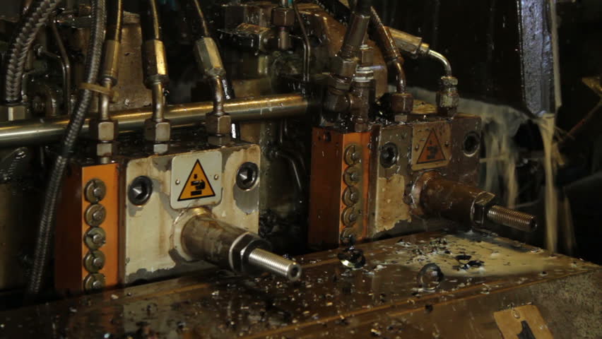 pistons pin manufacturing machines Stock Footage Video (100% Royalty ...