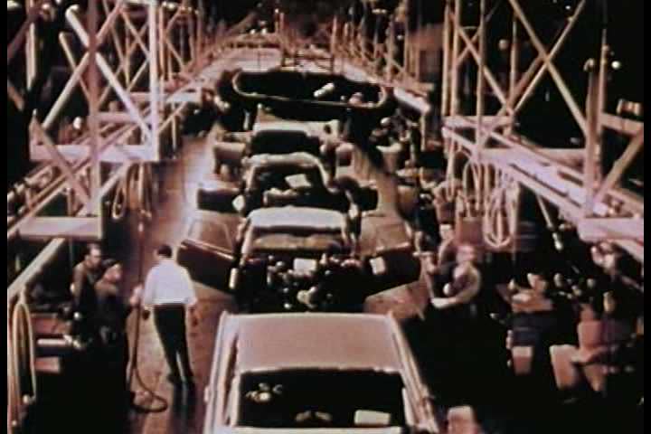 1970s - ford automobile factory assembly Stock Footage Video (100% ...