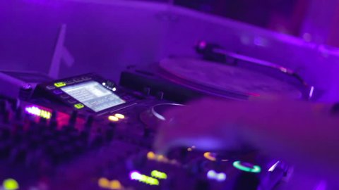Fast Rhythmic Hand Movements Dj Night Stock Footage Video (100% Royalty ...