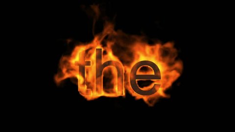 Flame Blue Only Wordfire Text Stock Footage Video (100% Royalty-free ...