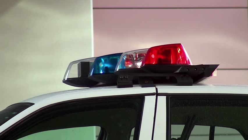 active emergency lights police car Stock Footage Video (100% Royalty ...