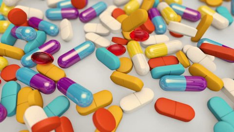 Animation Drugs Falling Down Stock Footage Video (100% Royalty-free ...