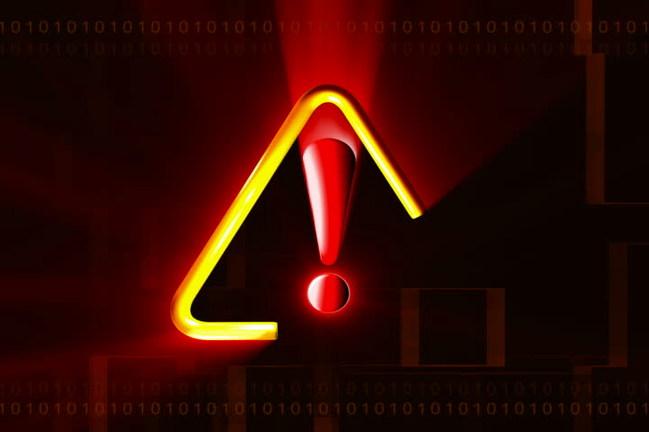 digital footage warning symbol Stock Footage Video (100% Royalty-free ...