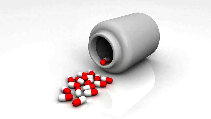 3d animated medicine pills bottle Stock Footage Video (100% Royalty ...