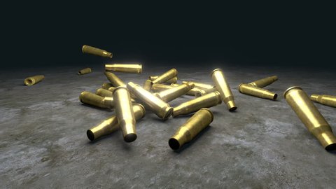 Impressive Animation Falling Golden Bullets After Stock Footage Video ...
