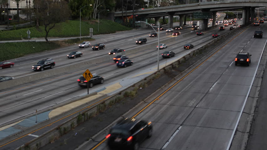 Traffic Jam On Freeway, Usa, Stock Footage Video (100% Royalty-free ...