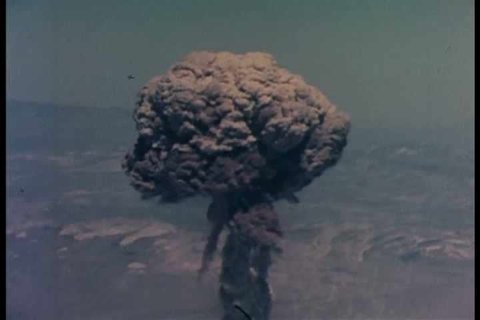 1960s Ground Burst Studies Atomic Blast Stock Footage Video (100% ...