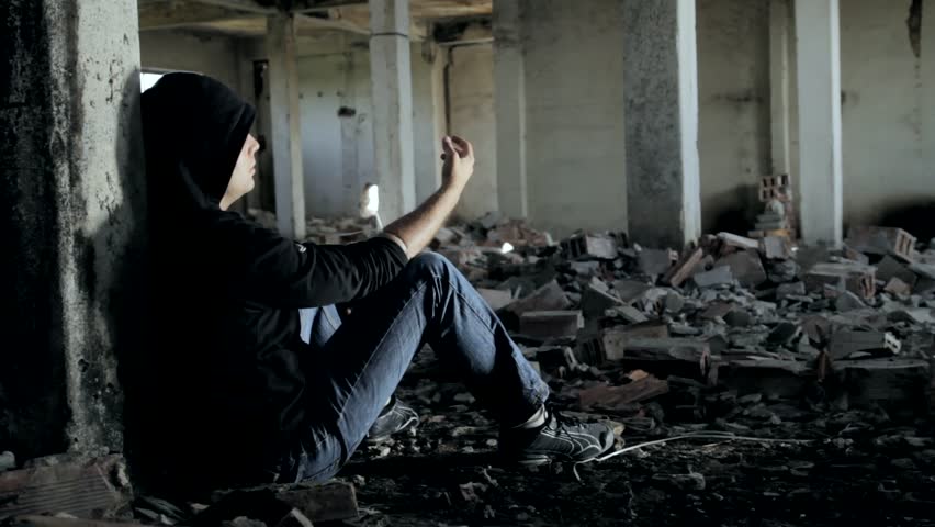 Junkie Getting High On Dope Stock Footage Video (100% Royalty-free ...