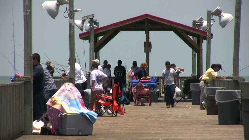 video fishing pier port isabel texas Stock Footage Video (100% Royalty ...