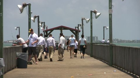 Video Fishing Pier Port Isabel Texas Stock Footage Video (100% Royalty ...