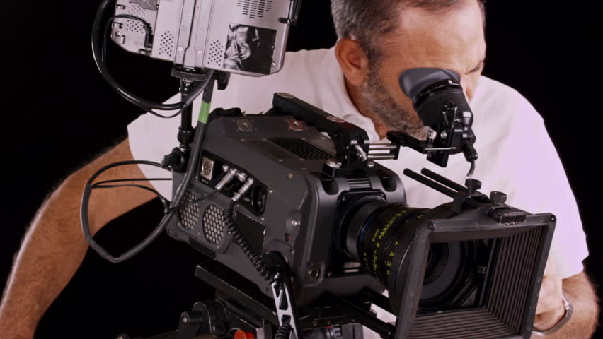Camera Operator Working with a Stock Footage Video (100% Royalty-free ...