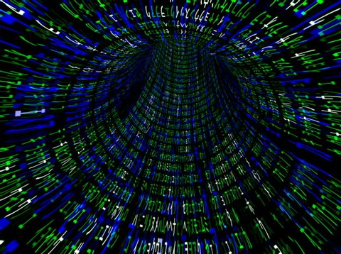 Source Codes Cyberspace On Black Background Stock Footage Video (100% ...