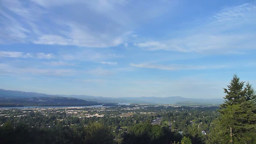 High Vantage Point of Portland, Stock Footage Video (100% Royalty-free ...