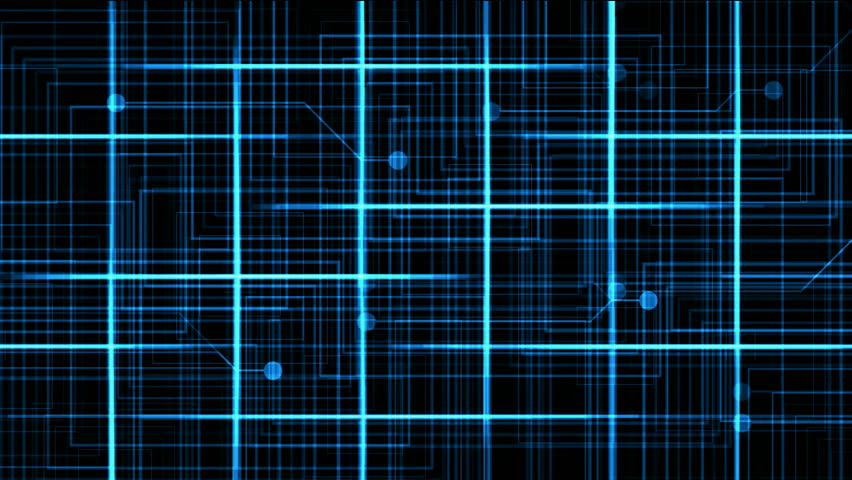 virtual computer electric circuittech power lines Stock Footage Video ...