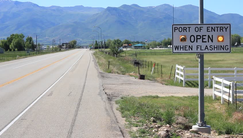 port entry open when flashing sign Stock Footage Video (100% Royalty ...