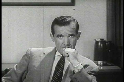 1960s John Wayne Edward R Murrow Stock Footage Video (100% Royalty-free ...