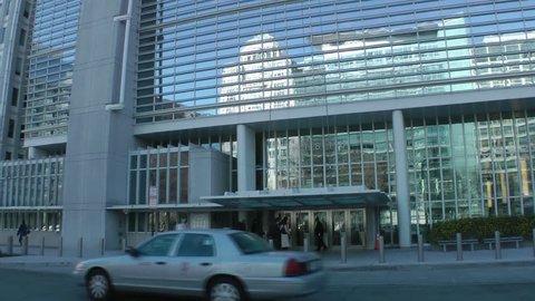 world bank on glass building mirrored Stock Footage Video (100% Royalty ...