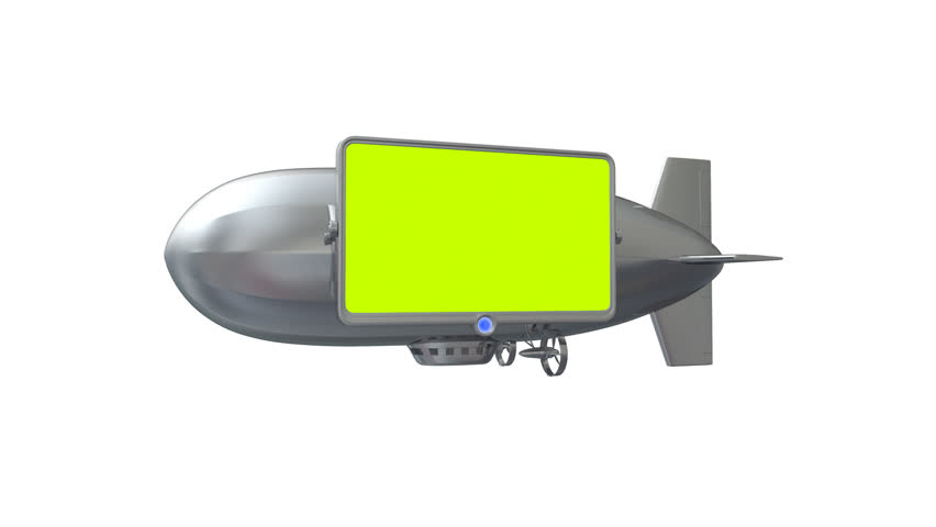 Blimp with Video Screen Stock Footage Video (100% Royalty-free) 4043050 ...