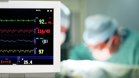 Monitoring Ecg Saturation O2 Patient Operating Stock Photo (Edit Now ...
