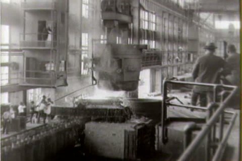 1920s Activities Steel Mill 1926 Stock Footage Video (100% Royalty-free ...