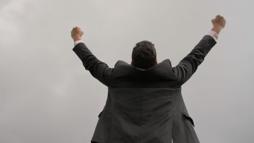 Business Success Pose Happy Businessman Stock Footage Video (100% ...