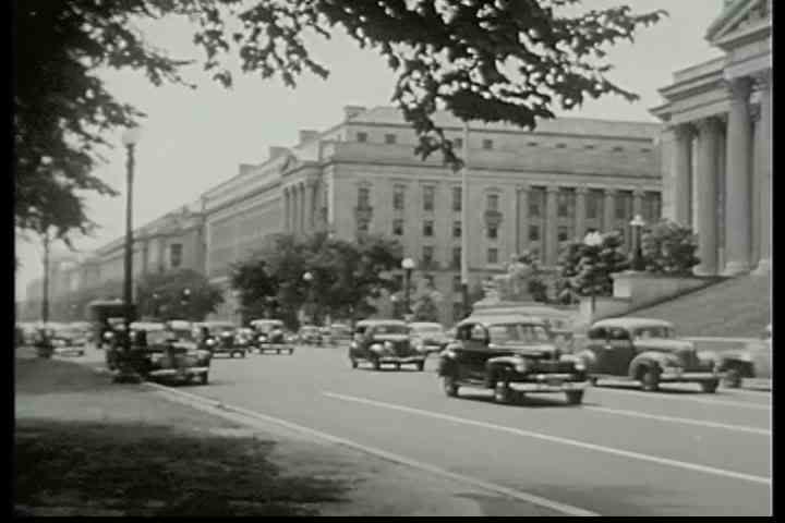 1940s - newsreel story washington dc Stock Footage Video (100% Royalty ...
