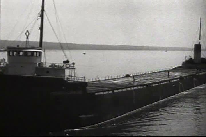 1920s - life aboard freighter ship Stock Footage Video (100% Royalty ...