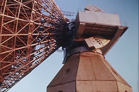 1960s Giant Radar Dishes Soviet Union Stock Footage Video (100% Royalty ...