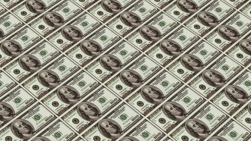 Printing Money Animation,100 Dollar Bills. Stock-video (100 % ...