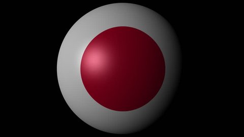 Japan Flag Sphere Combining Breaking Apart Stock Footage Video (100% ...