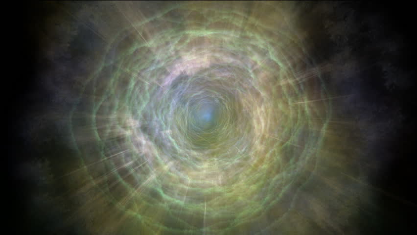 black hole wormhole space-time tunnel space Stock Footage Video (100% ...