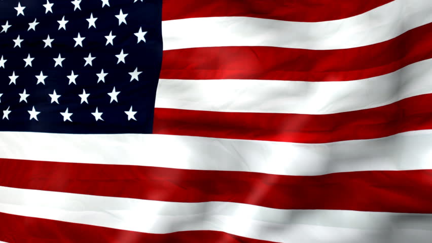 american flag slow waving loop Stock Footage Video (100% Royalty-free ...