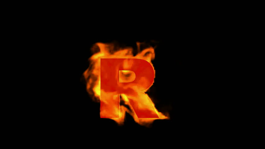 Fire Letter R. Stock Footage Video (100% Royalty-free) 4141585 ...