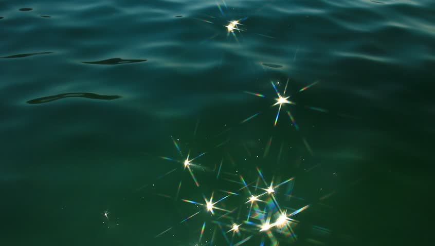 Water Reflection; Stars Like Light Stock Footage Video (100% Royalty ...
