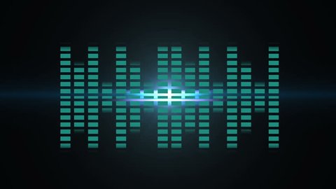 Sound Bars Animation Central Light Stock Footage Video (100% Royalty ...