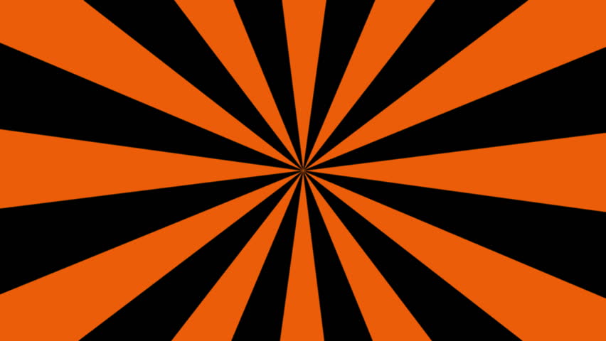 seamless looping black orange pinwheel background Stock Footage Video ...