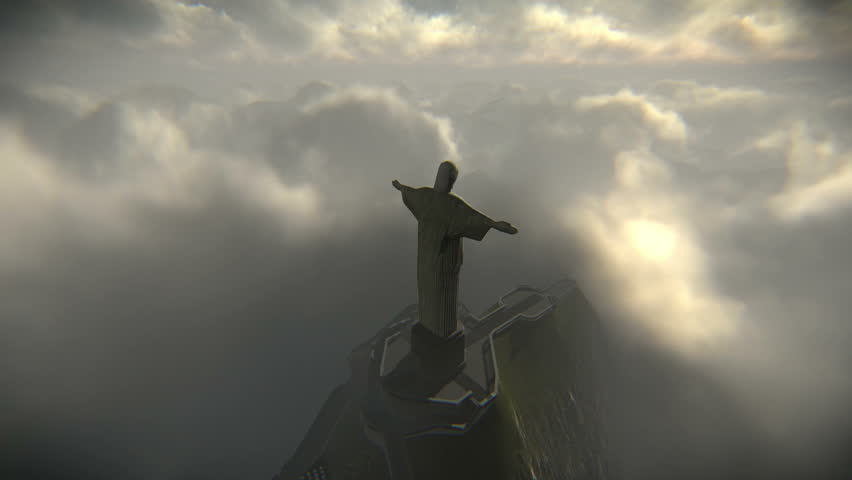 aerial shots christ redeemer statue rio Stock Footage Video (100% ...