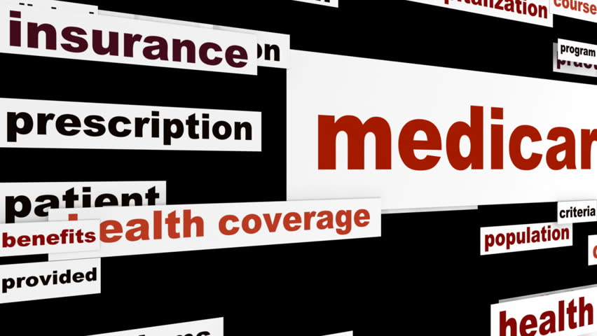 Medicare Creative Words Background. Health Stock Footage Video (100% ...